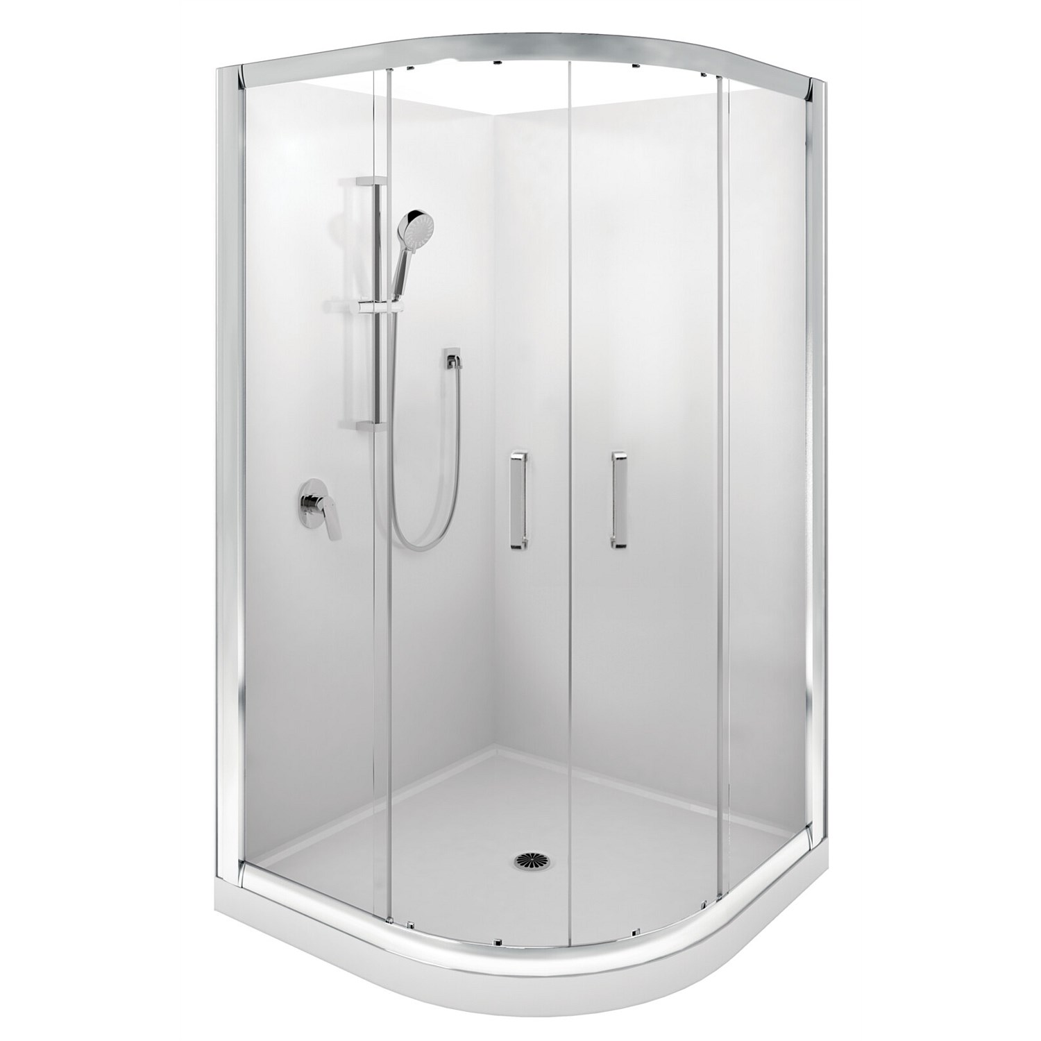 LeVivi - LeVivi Cabris 1000mm Round Shower Enclosure Polished