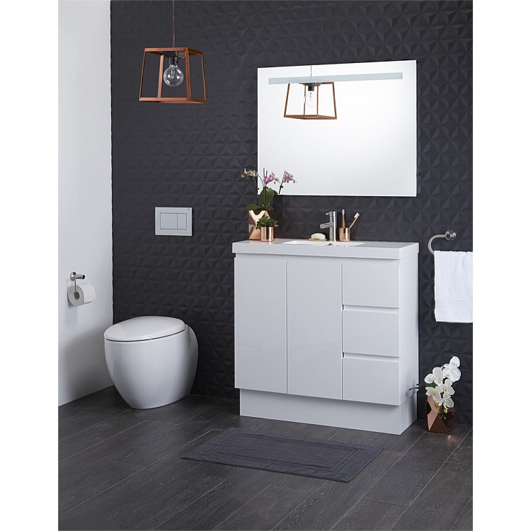 Floor-standing - LeVivi Surrey Slim 900mm Vanity White